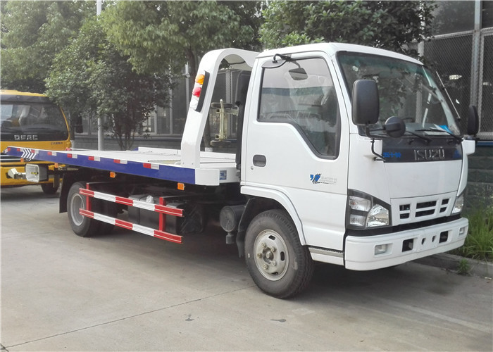 ISUZU 4x2 Truk Derek Kecil, 6 Roda 3 Ton Truk Derek Flatbed Untuk Dua ...